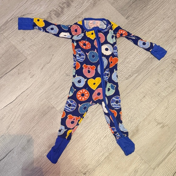 Little Sleepies | One Pieces | Little Sleepies Blue Donut Print Kids ...